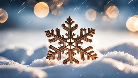 Realistic Snowflake Border Premium Ai Generated Image
