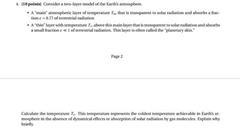 solved 4 [10 points consider a two layer model of the
