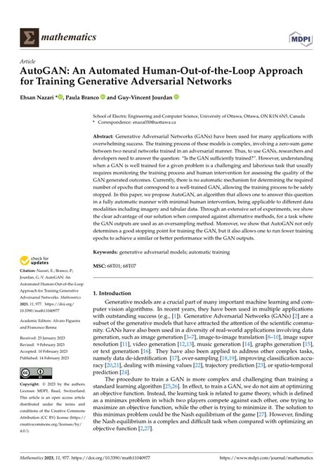 pdf autogan an automated human out of the loop approach for training