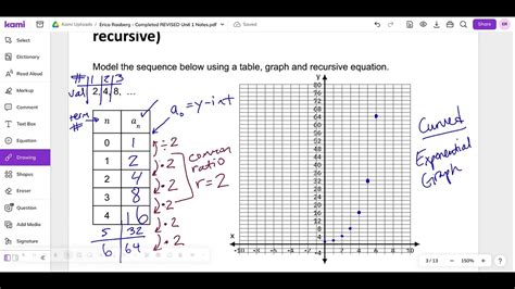 Im1 1 2 Geometric Sequences And Recursive Formula Youtube