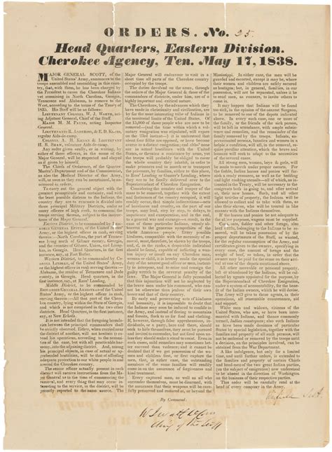 1830 წლის 28 მაისს აშშ ს პრეზიდენტმა ენდრიუ ჯეკსონმა Andrew Jackson ინდიელების გასახლების აქტს