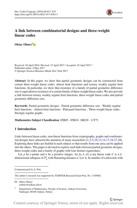 A Link Between Combinatorial Designs And Three Weight Linear Codes