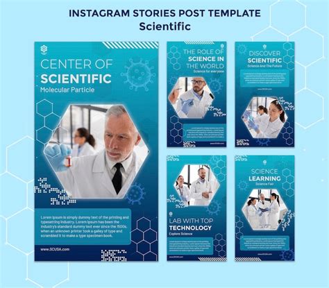 Premium Psd Gradient Science Template Design