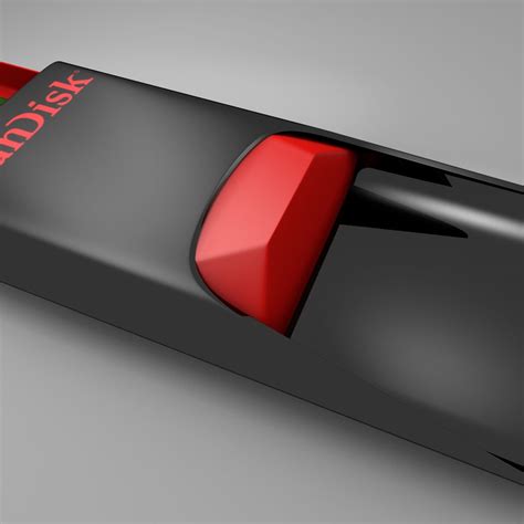 샌디스크 usb 플래시 드라이브 3d 모델 39 c4d obj free3d