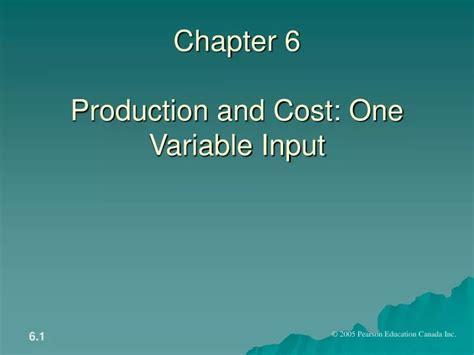 PPT Chapter 6 Production And Cost One Variable Input PowerPoint Presentation ID 6245360