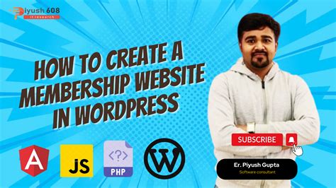 How to Create a Membership Website in WordPress (2023 Guide) - Piyush608
