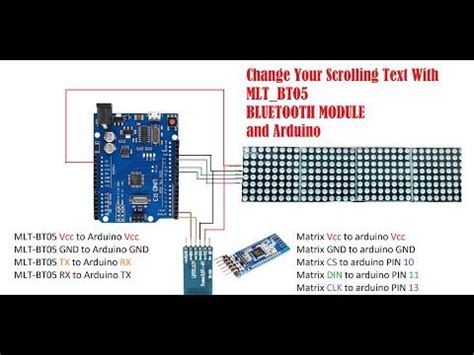 DIY Arduino Bluetooth Led Banner MLT BT05 8x8 LED 2021 YouTube