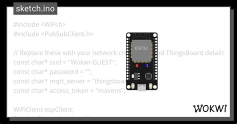 ThingsBoard MQTT ESP32 New Wokwi ESP32 STM32 Arduino Simulator
