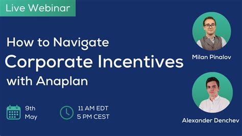 Free Webinar How To Navigate Corporate Incentives With Anaplan