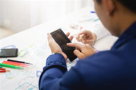 Group Teamwork Developing Designers Mobile Application Working And Websites User Experience