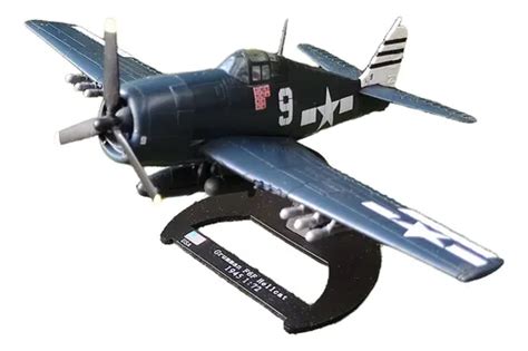 Avión Diecast Grumman F6f Hellcat 1945 172 Azul Mercadolibre
