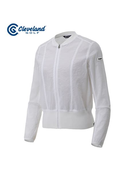 클리브랜드골프 밑단 롱밴딩 나일론스판 여성 블루종 골프 숏자켓골프웨어cgwjk213620wh