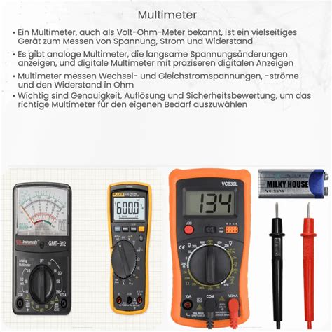 So Verwenden Sie Ein Multimeter Zur Messung Von Spannung Strom Und Widerstand In Einem Stromkreis