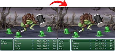 mv rmmv simulating the behavior of rm2k s battle menus rpg maker