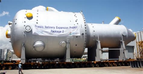 Gs건설 세계최대 정유플랜트 설비 해상운송 시작