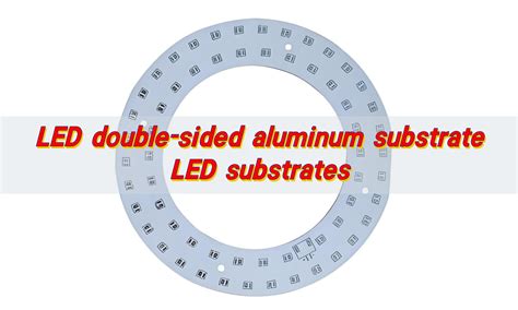 Led Double Sided Aluminum Substrate Led Substrates Pcb And Mcpcb