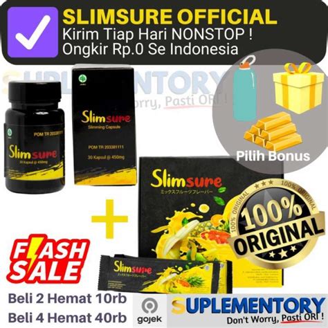 Promo Paket Langsing Slimsure Fiber Kapsul Slim Sure Capsule Fat Blocker Diskon 23 Di Seller