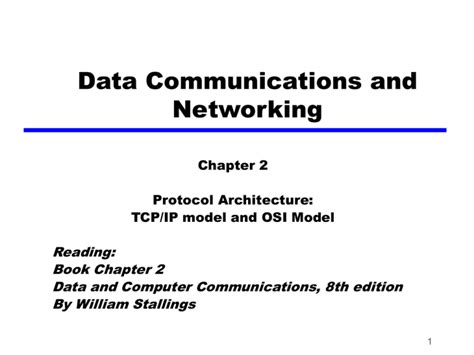 Chapter 2 Protocol Architecture Department Of Computer Science