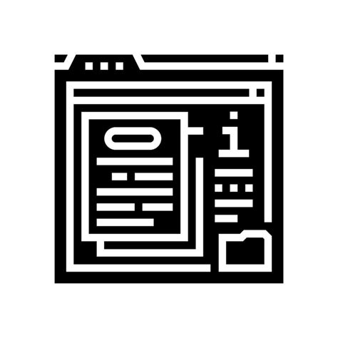 Software Documentation Glyph Icon Vector Illustration 34788407 Vector