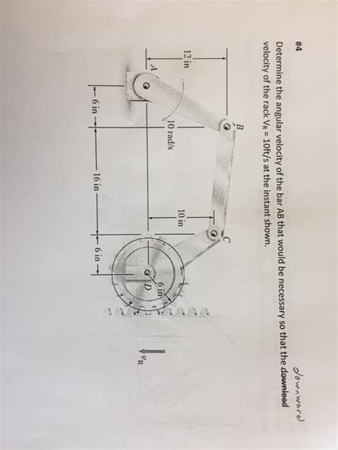 Solved Determine The Angular Velocity Of The Bar AB That Chegg