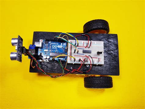 Carrito Evasor De Obstáculos Con Arduino Con Sensor Ultrasónico Y