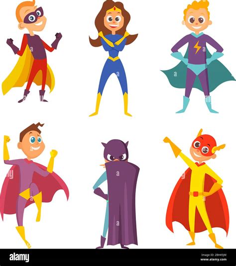 Superheroes Cartoon Stock Vector Images Alamy
