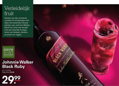 Johnnie Walker Black Ruby Aanbieding Bij Sligro