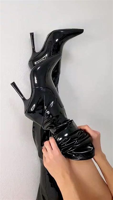 Pinterest Сексуальные сапоги Ботинки на высоком каблуке Полусапожки