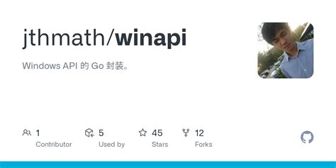 Github Jthmathwinapi Windows Api 的 Go 封装。