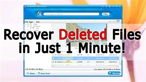 How To Get Back Deleted Files In Min Wondershare Data Recovery App