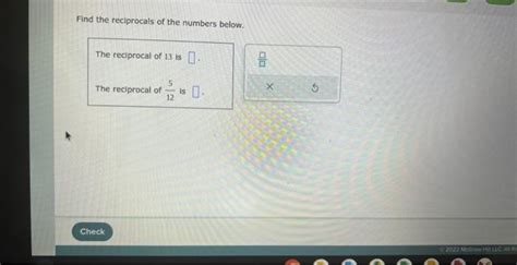 [solved] find the reciprocals of the numbers below the re