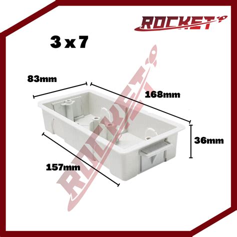 PVC Partition Box Base X X White Base For Electric Switches Socket Conceal Base Socket Base