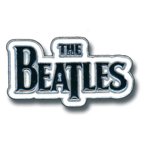 The Beatles Drop T Logo Pin Badge Eyesore Merch