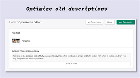 Eva Ai Optimize Descriptions Continuously Improve Your Product Descriptions On Shopify
