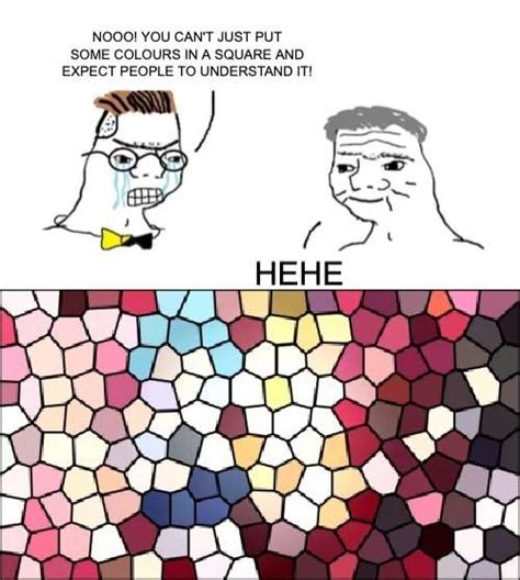 my ancient enemy… coloured squares that are supposed to mean something