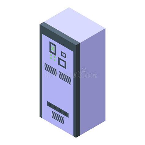 Electric Control Panel With A Display Showing The Working Status Stock Vector Illustration Of