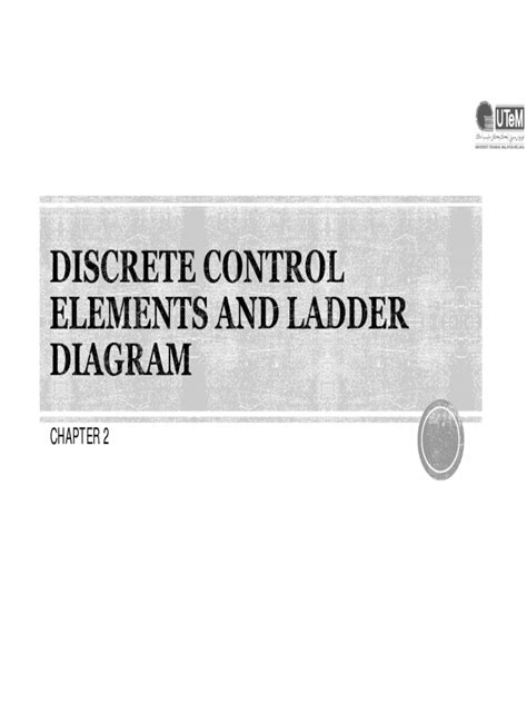 Chapter 2 Discrete Control Elements And Ladder Diagram Pdf Switch