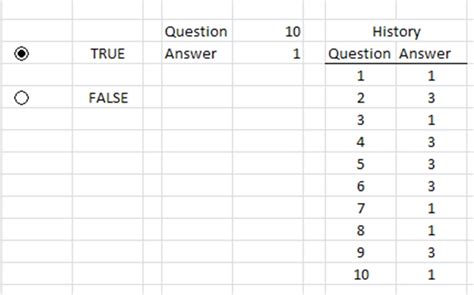 excel if cell has a 1 or 3 in it radio button selected or not