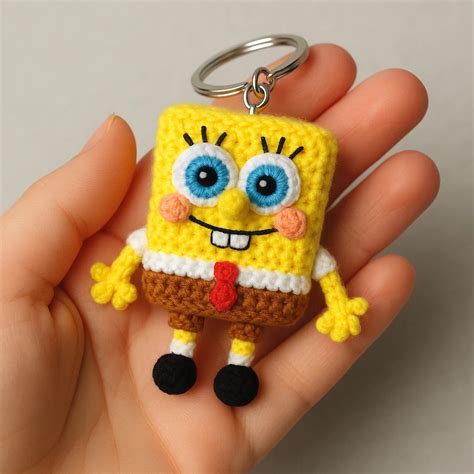 Amigurumi Spongebob Keychain Pattern Free Crochet Tutorial Crochet Zestplate