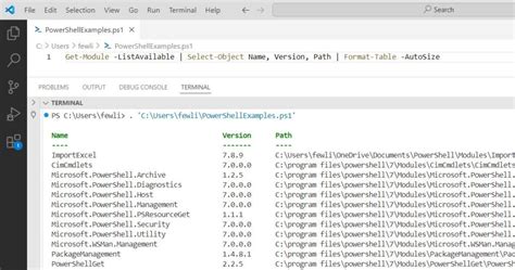 How To List Installed Powershell Modules