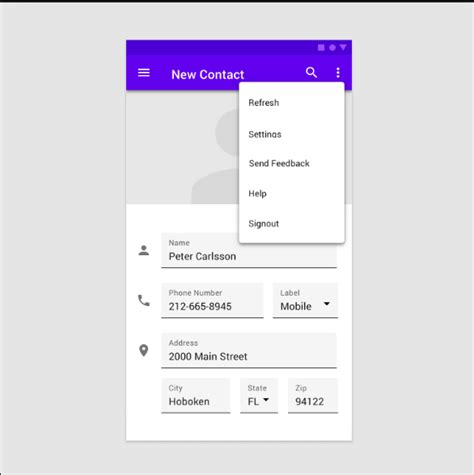 Mobile Point Of Opening Bottom Sheet When Overflow Menu Was Clicked