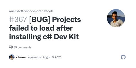 Bug Projects Failed To Load After Installing C Dev Kit · Issue 367 · Microsoftvscode