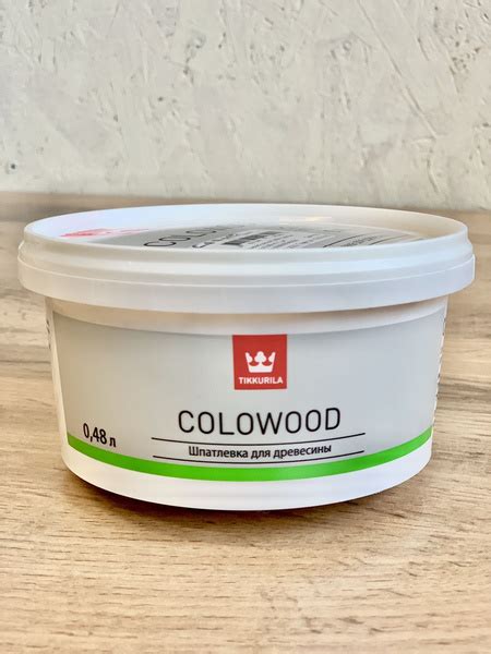 Шпатлёвка по/для дереву Tikkurila Colowood Тиккурила - купить с ...