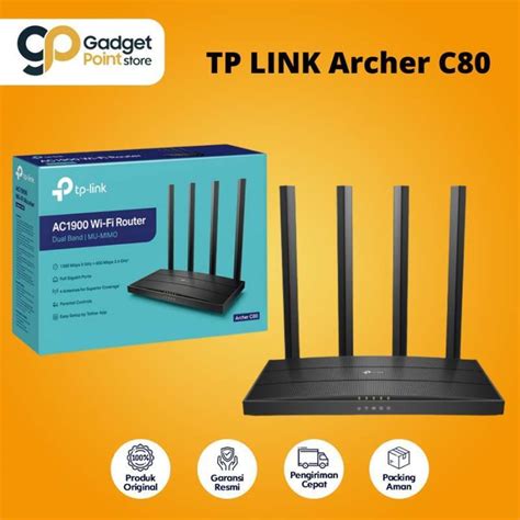 Jual Tp Link Ac1900 Wi Fi Router Dual Band Mu Mimo Archer C80 Di Seller Gadget Point Official