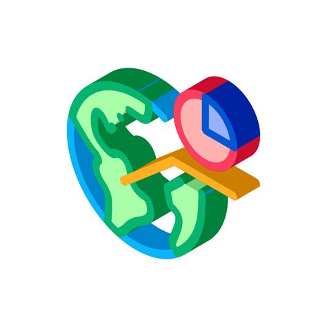 international statistician isometric icon vector illustration 19473430