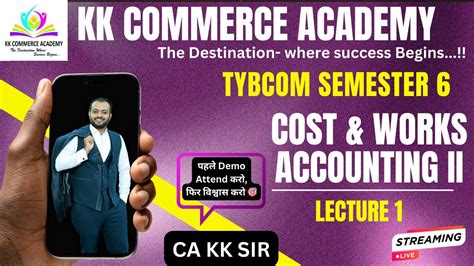Cost And Works Accounting 2 Tybcom Semester 6 Chapter 1 Methods