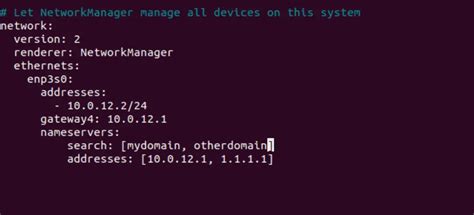 Network Configuration In Ubuntu