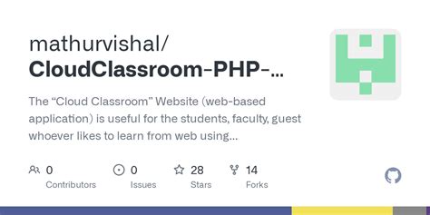 Github Mathurvishal Cloudclassroom Php Project The Cloud Classroom Website Web Based