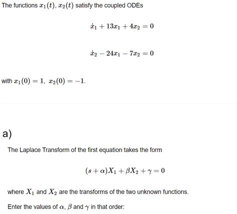solved the functions x1 t x2 t ﻿satisfy the coupled