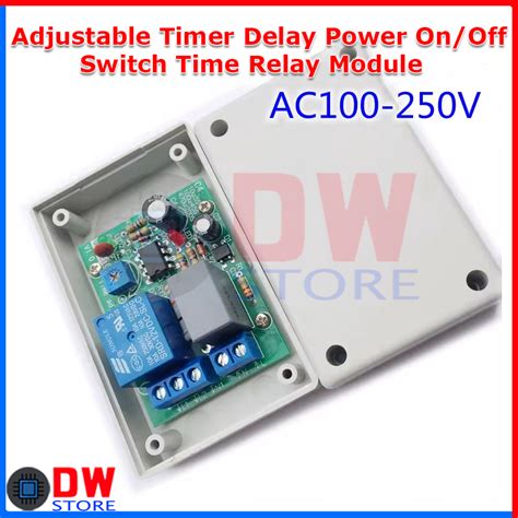 Jual AC V Adjustable Timer Delay Turn On Off Switch Saklar Time Relay Shopee Indonesia